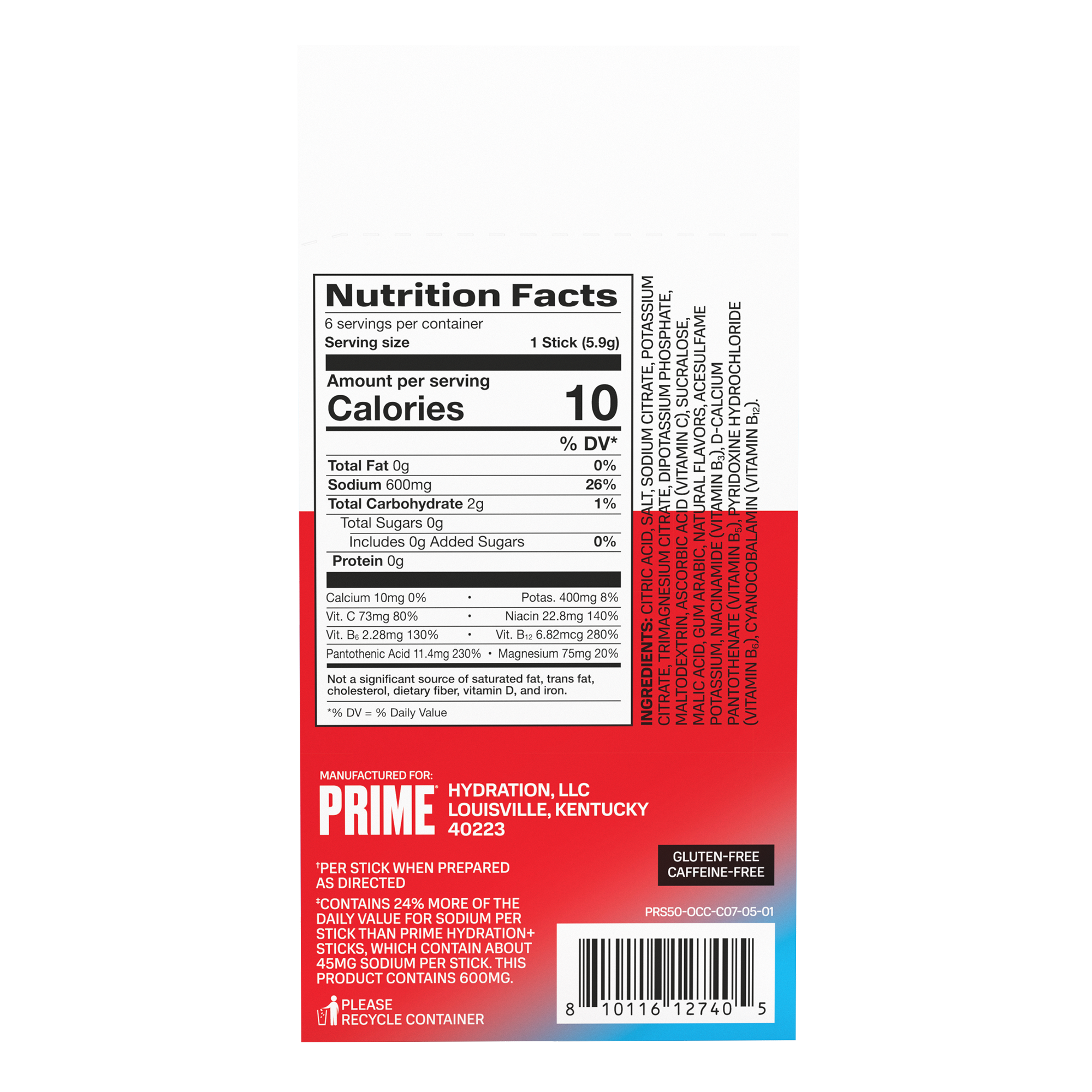 Rapid Rehydration Sticks - Ocean Cherry - PRIME