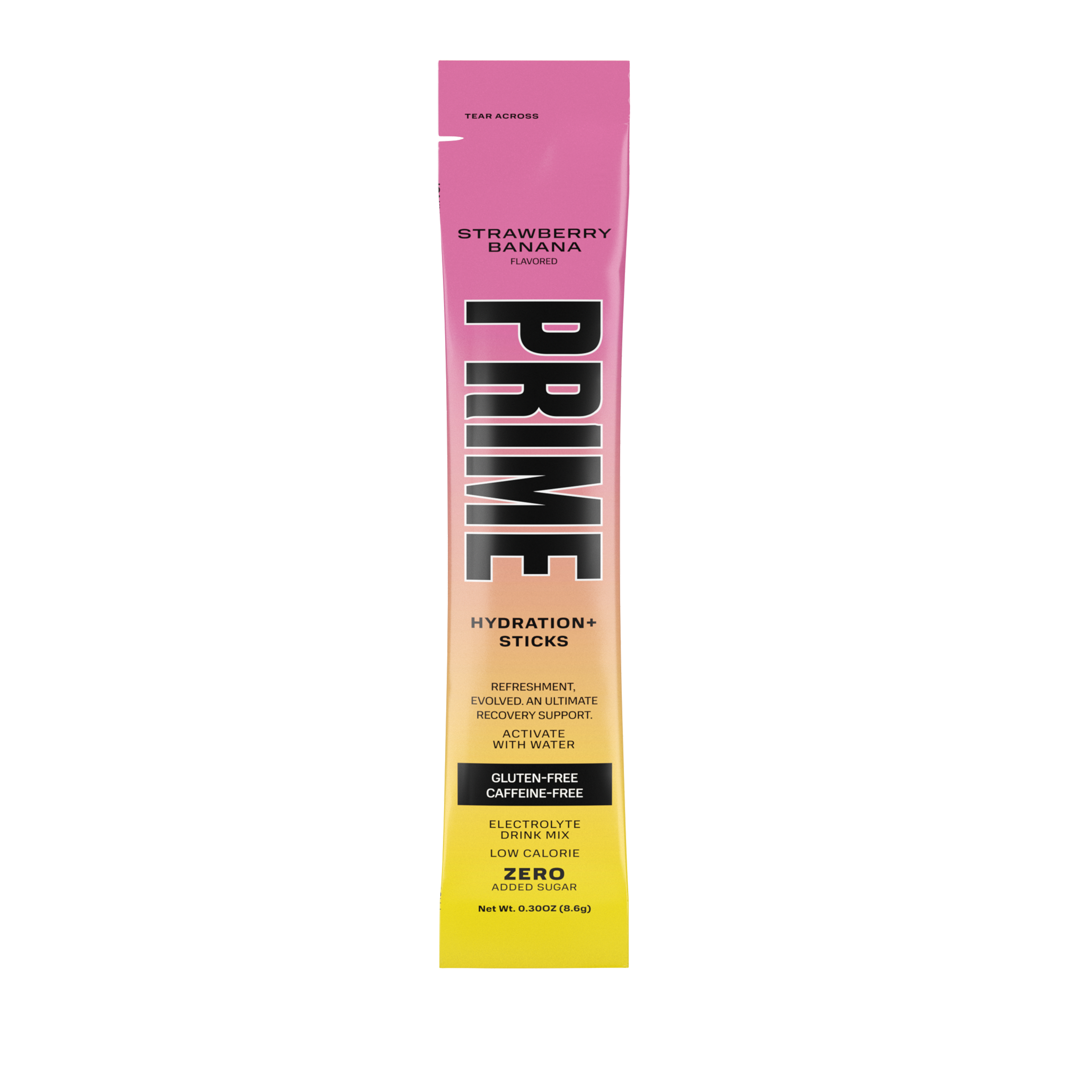 PRIME Hydration+ Sticks - Strawberry Banana, 6 PK